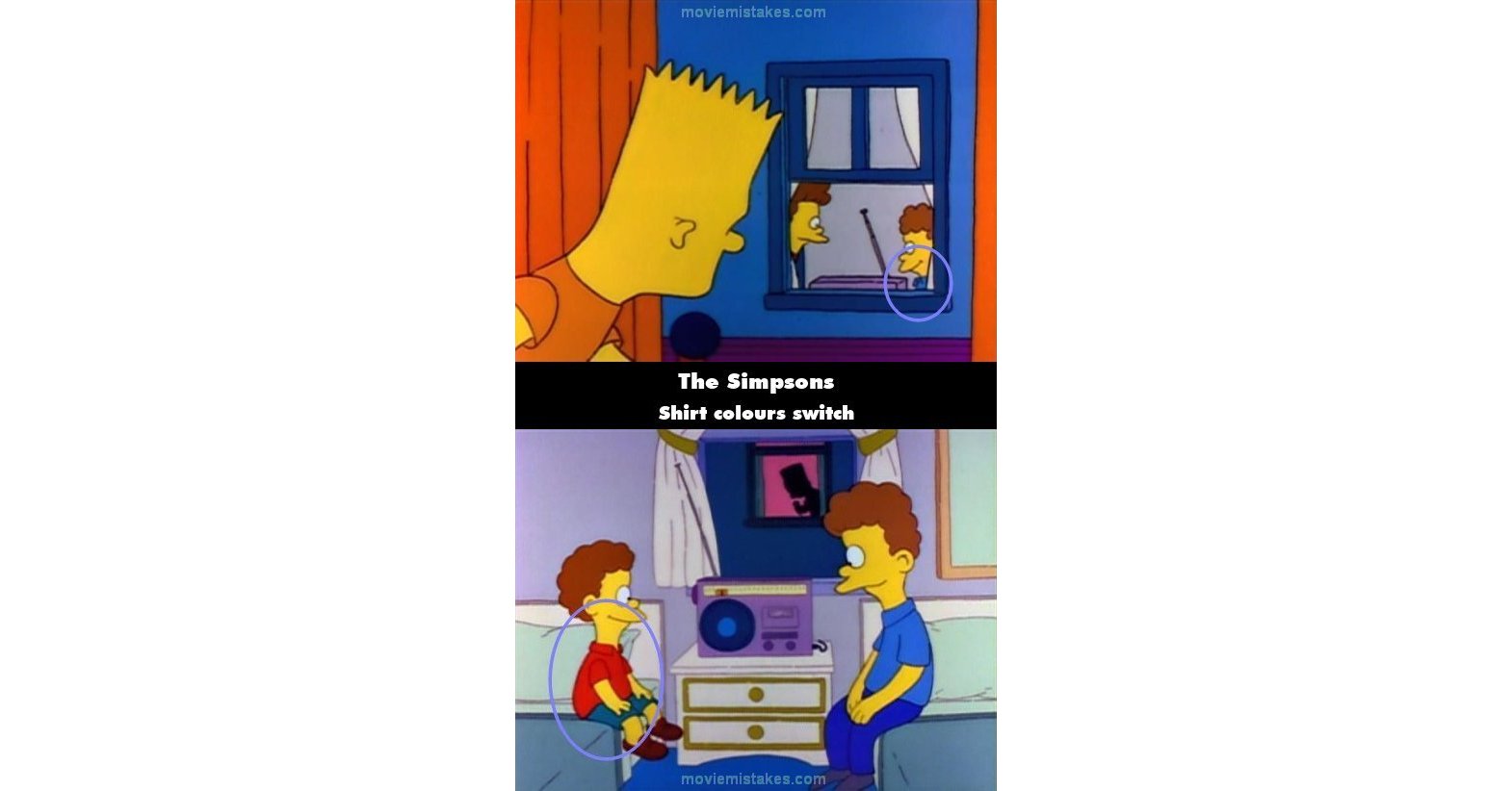 The Simpsons (1989) TV mistake picture (ID 44978)