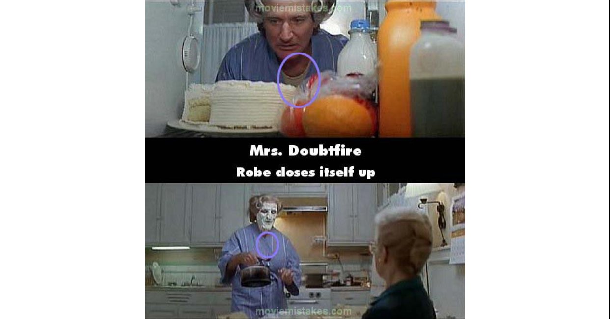 Mrs. Doubtfire (1993) movie mistake picture (ID 59556)