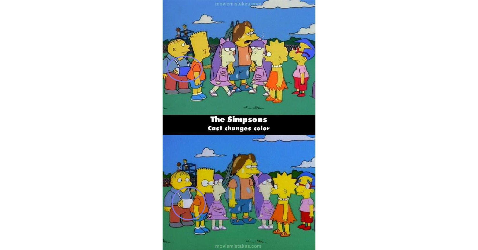 The Simpsons (1989) TV mistake picture (ID 69076)