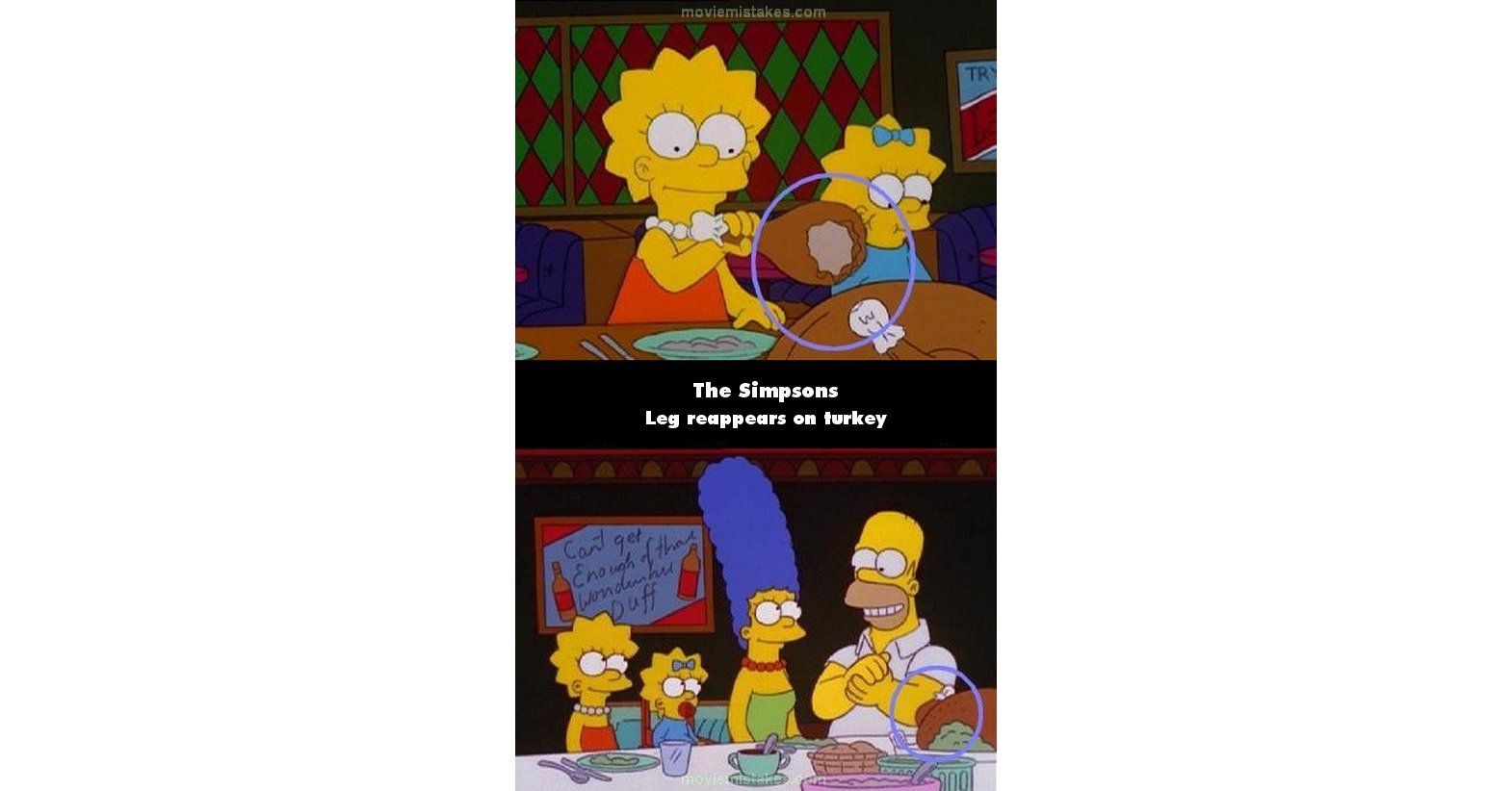 The Simpsons (1989) TV mistake picture (ID 70384)