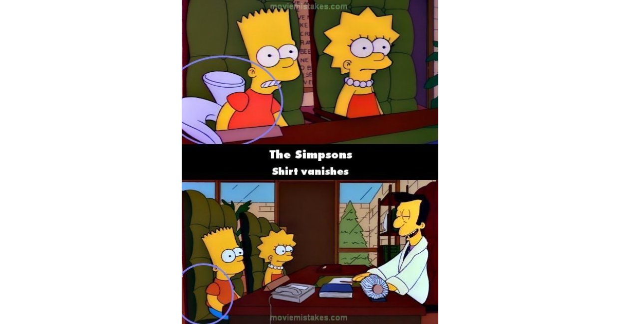 The Simpsons (1989) TV mistake picture (ID 83761)