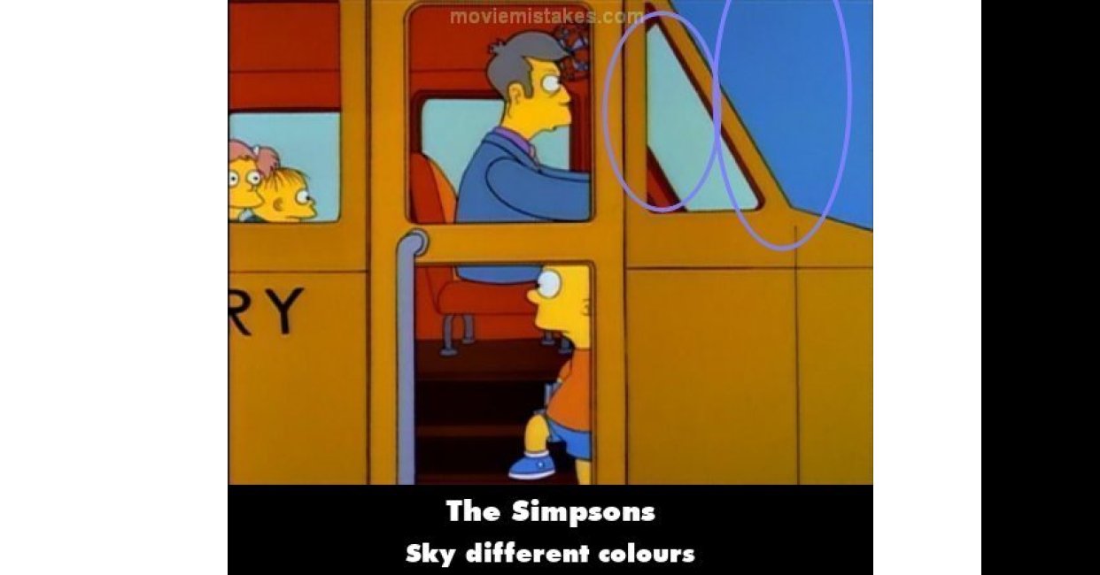 The Simpsons (1989) TV mistake picture (ID 85657)