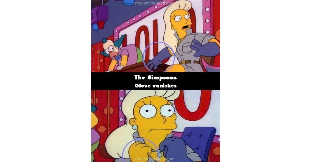 The Simpsons (1989) TV mistake picture (ID 87467)