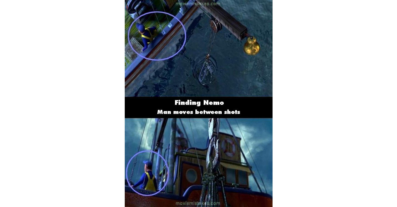 Finding Nemo (2003) movie mistake picture (ID 93285)