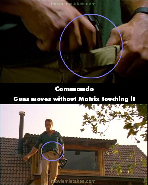 Commando (1985) movie mistake picture (ID 108469)