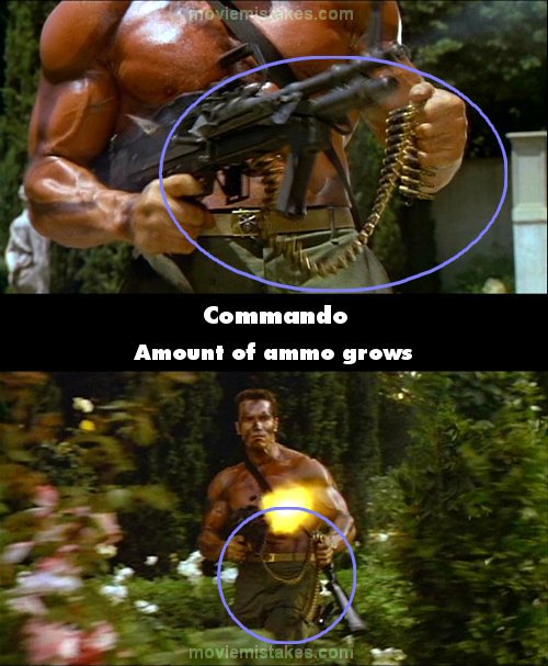 Commando (1985) movie mistake picture (ID 138669)
