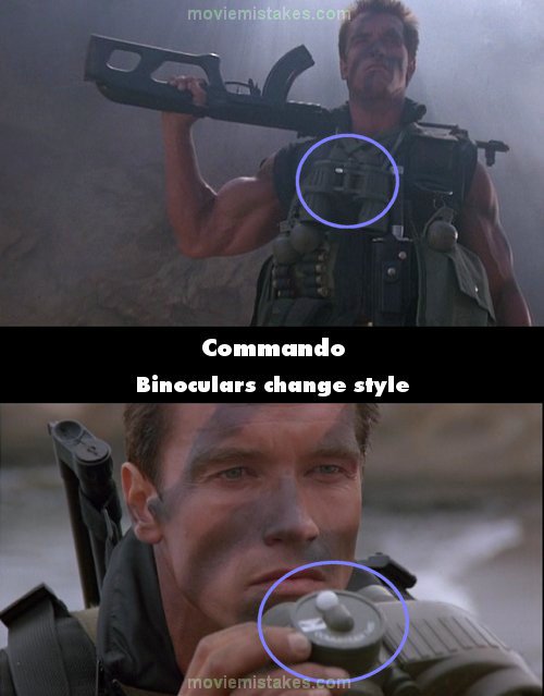 Commando (1985) movie mistake picture (ID 141653)