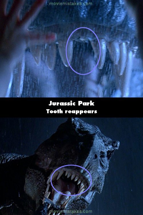 Jurassic Park (1993) movie mistake picture (ID 206634)