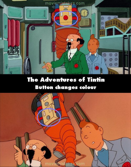 The Adventures of Tintin (1991) TV mistake picture (ID 233905)