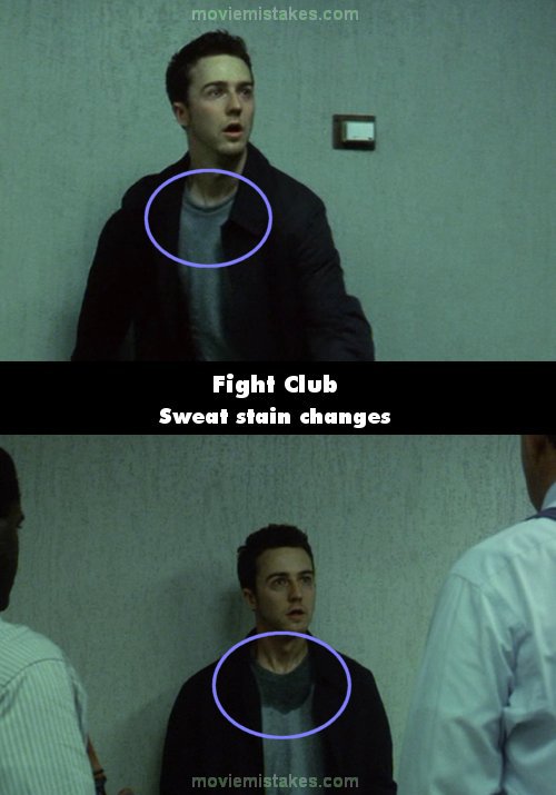 Fight Club (1999) movie mistake picture (ID 28645)