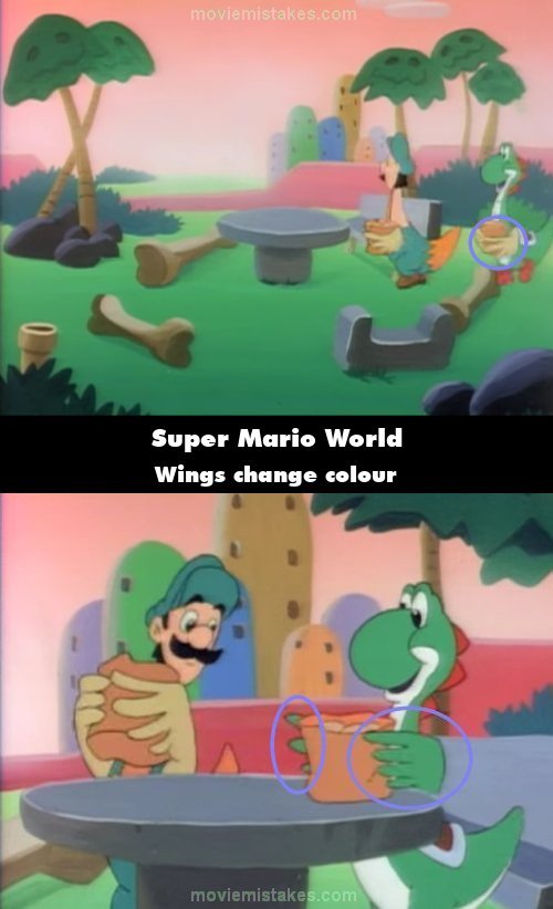 Super Mario World (1991) TV mistake picture (ID 356390)
