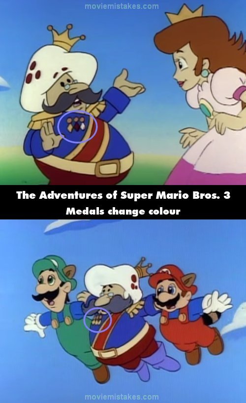 The Adventures of Super Mario Bros. 3 (1990) TV mistake picture (ID 357868)