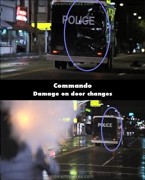 Commando (1985) movie mistake picture (ID 362234)