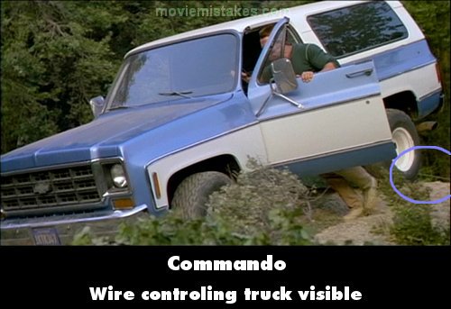 Commando (1985) movie mistake picture (ID 82868)