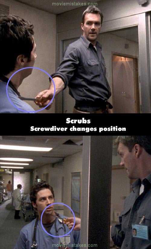 Scrubs (2001) TV mistake picture (ID 86930)