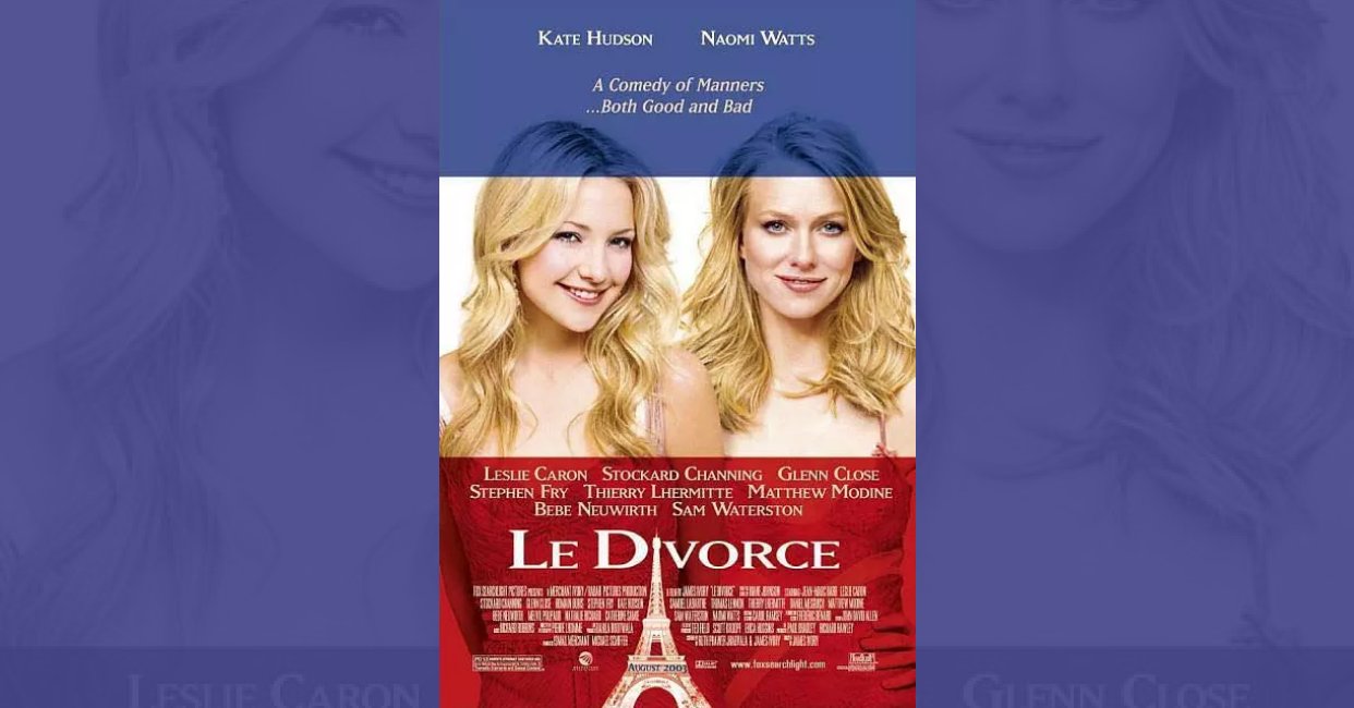 Le Divorce (2003) mistakes