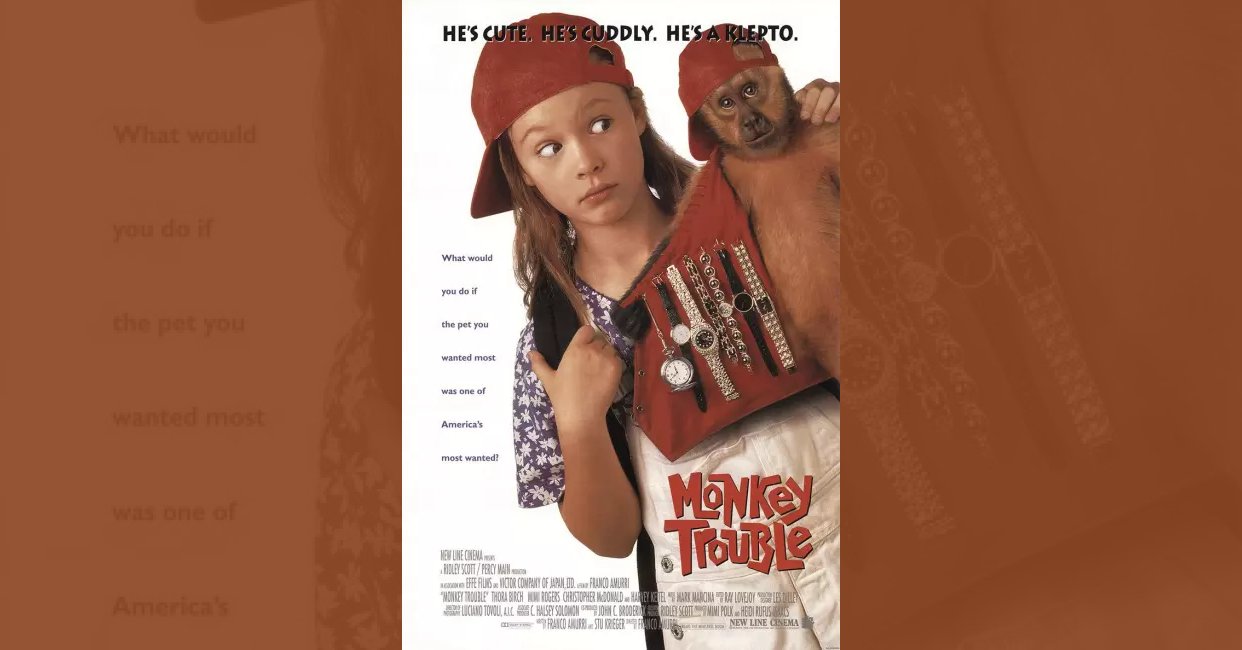 Monkey Trouble (1994) mistakes